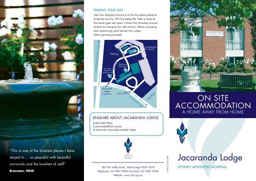 Jacaranda Lodge - Sydney Adventist Hospital