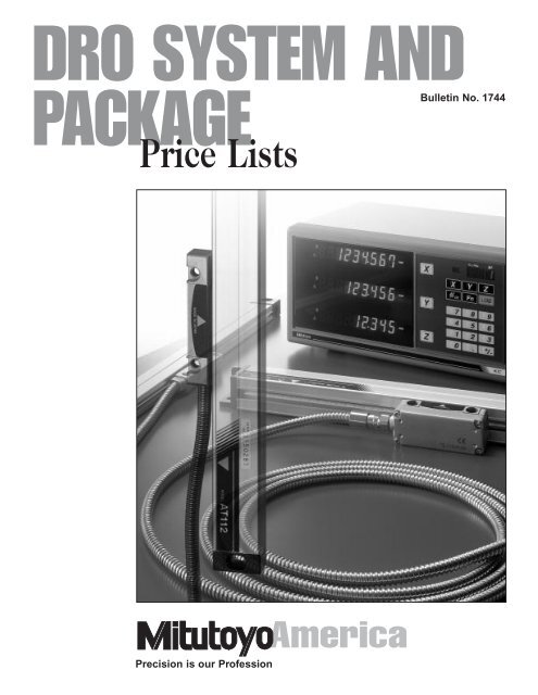DRO System Package - Mitutoyo America Corporation