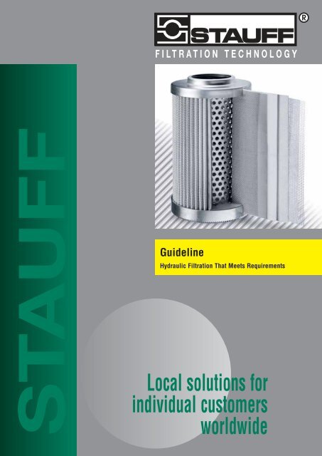 Guideline: Hydraulic Filtration That Meets Requirements - Stauff