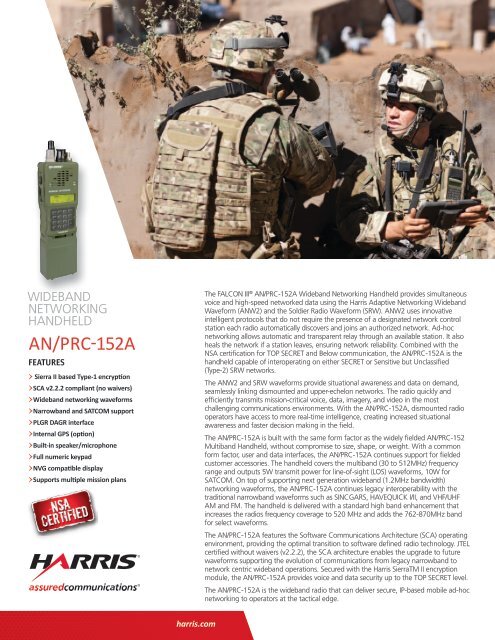 AN/PRC-152A - Harris Corporation