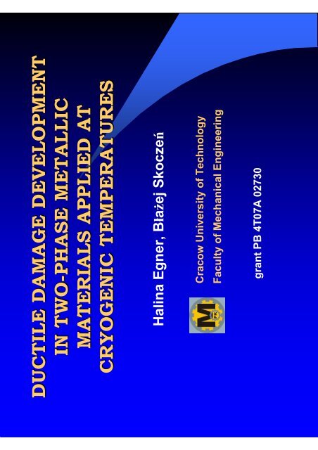 Ductile damage evolution in two-phase metallic materials applied at ...