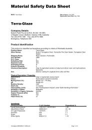 Material Safety Data Sheet MSDS - Nutech Paint