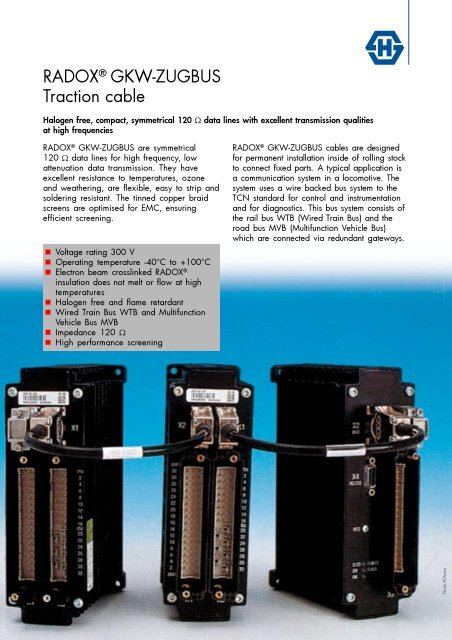 RADOX GKW-Zugbus traction cable