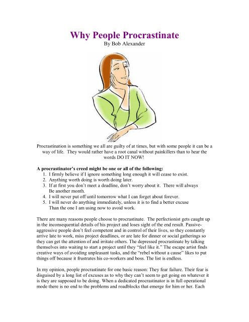 Why People Procrastinate