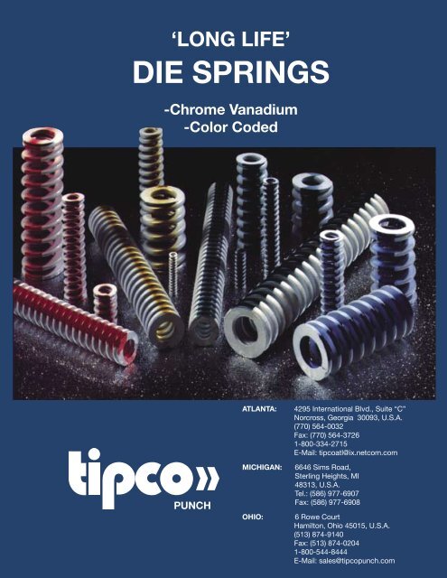 Die springs BrochureUS01.indd - Tipco