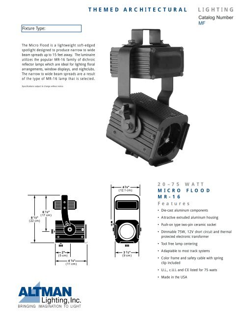 Micro Flood - Altman Lighting