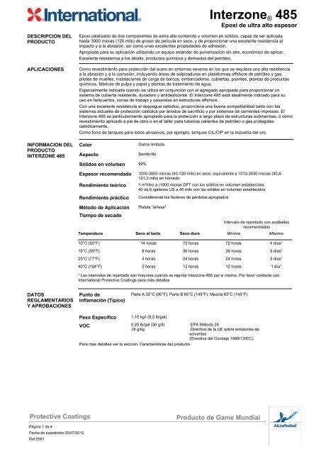 Interzone® 485 - International Paint Protective Coatings