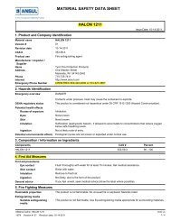 MATERIAL SAFETY DATA SHEE