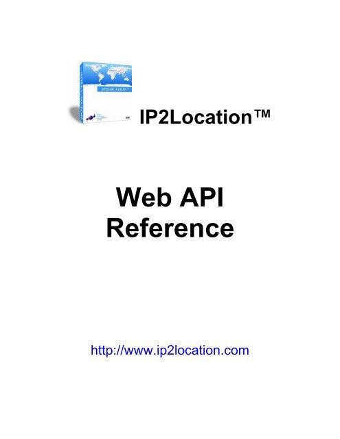 Web API Reference