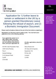 VAF1A application form - UK Border Agency - Home Office