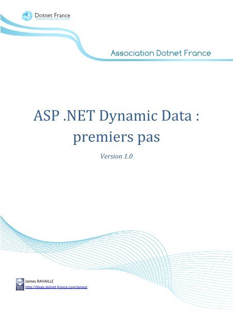 ASP .NET Dynamic Data : premiers pas - Dotnet-France