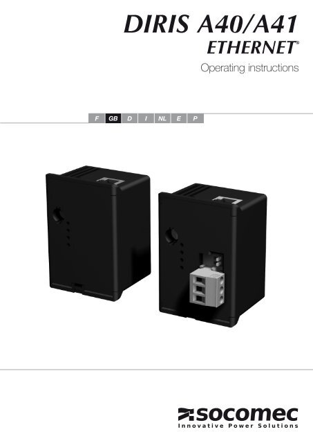 Diris A40 Modbus/TCP - SHM Communications Ltd
