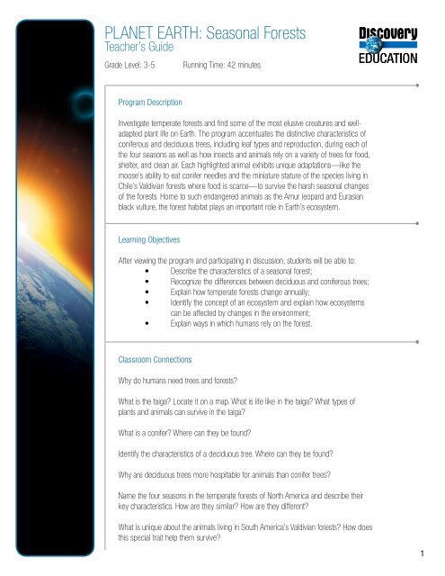 Teacher's Guide - Discovery Education