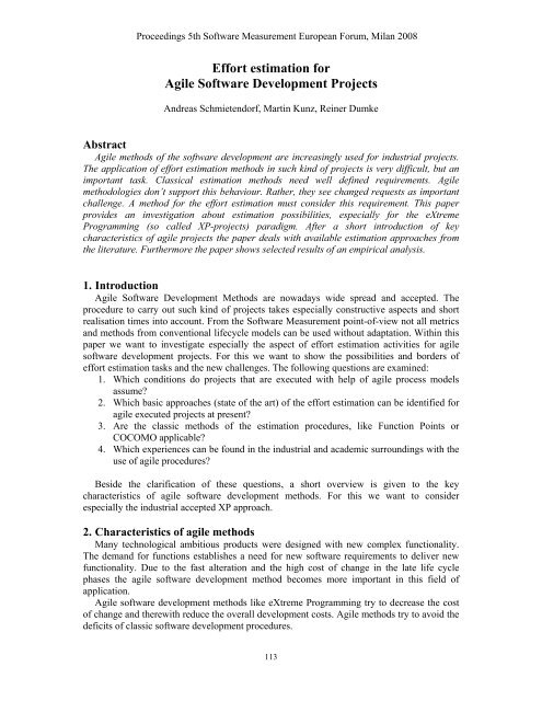 Effort Estimation For Agile Software Development Projects Dpo