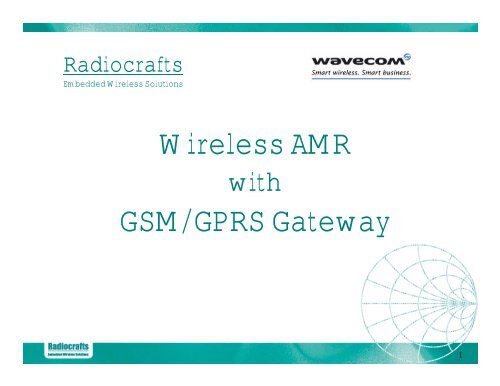 Wireless AMR GSM/GPRS Gateway - Radiocrafts
