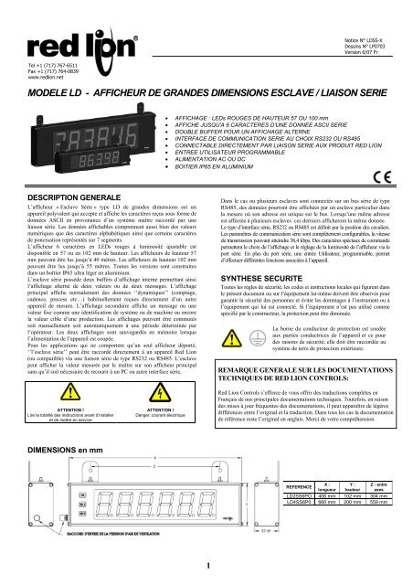 modele ldss - Red Lion Controls