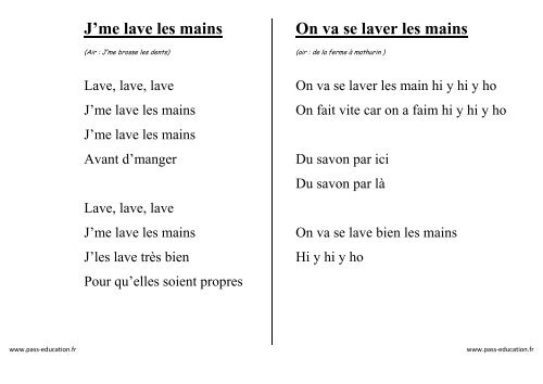 Lave tes mains - Pass Education