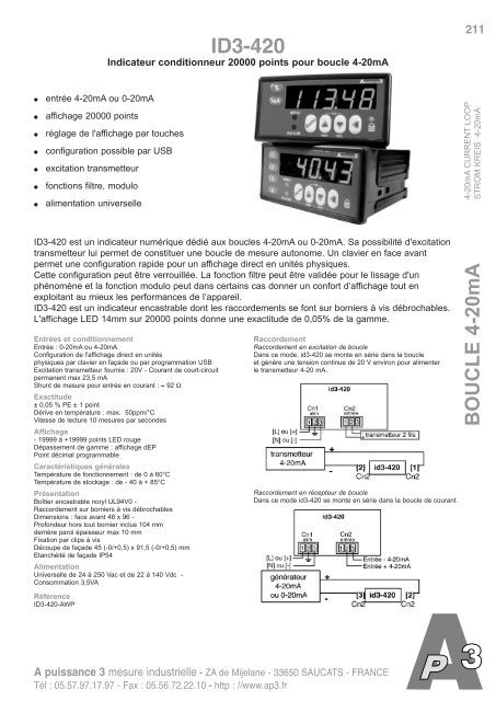 BOUCLE 4-20mA - Faure automatisme