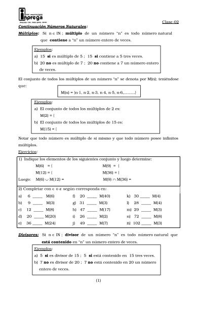 múltiplo de un número