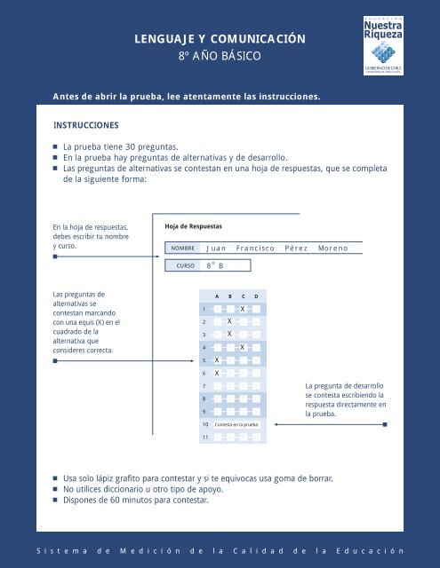 Prueba Simce Lenguaje y Comunicación - Atina Chile Prueba Simce Lenguaje y Comunicación - Atina Chile