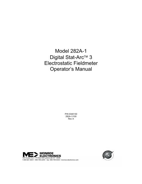 Download Manual - Monroe Electronics Inc