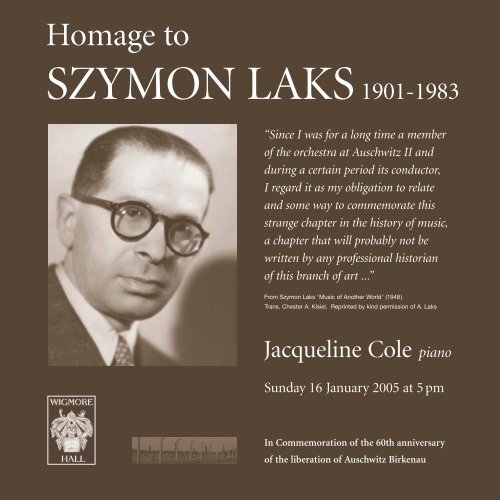 Paul Crossley A5 flyer Final - Viktor Ullmann Foundation