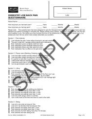 The Oswestry Low Back Pain Disability Questionnaire