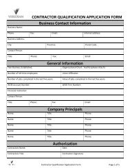 Contractor HSE Pre Qualification