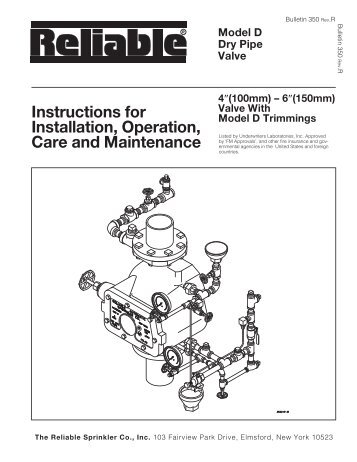 Model DPV-1 Dry Pipe Valve, DN100 and DN150 Model ACC-1 Dry ...