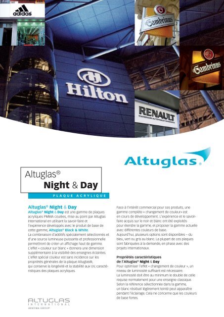 Altuglas® Night & Day - Altuglas International