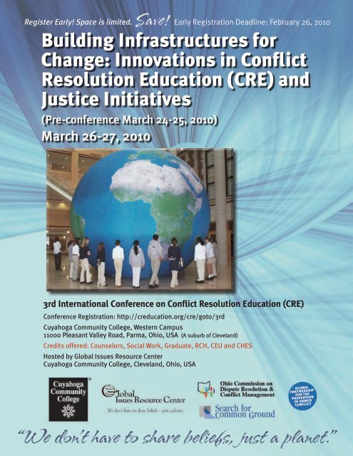 2010 Conference Program - Conflict Resolution Education Connection