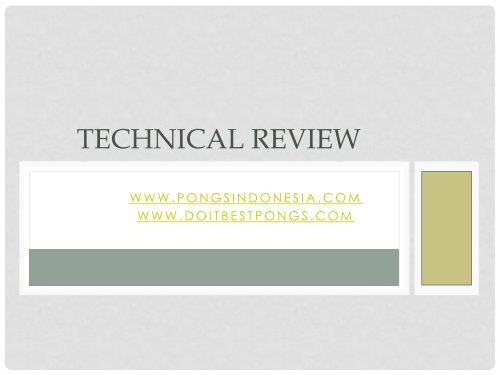 TECHNICAL REVIEW