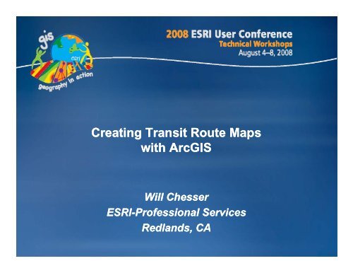 Creating Transit Route Maps with ArcGIS