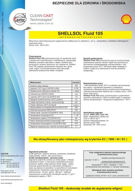SHELL Shellsol Fluid 105 - Castor