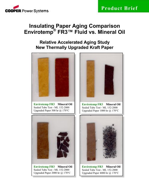 Insulating Paper Aging Comparison Envirotemp FR3 Fluid vs ...