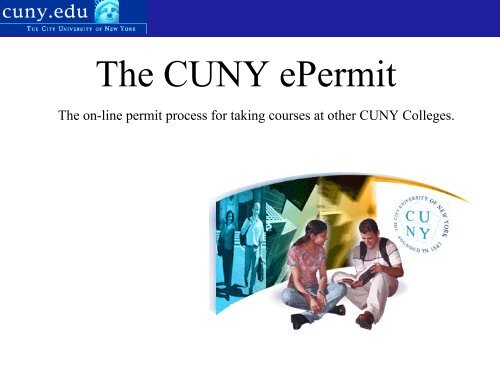 Registering with the CUNY ePermit