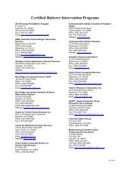 Approved Batterer Intervention Programs - Nebraska Domestic ...