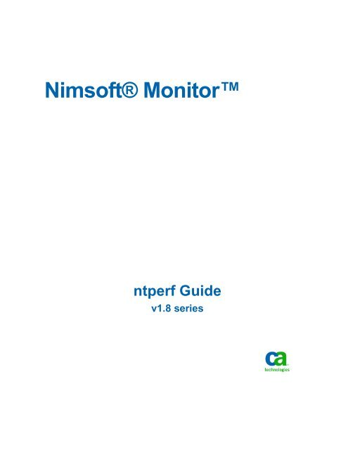 Probe Configuration - Nimsoft Library
