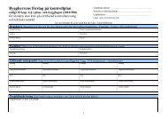 FÖRSLAG TILL KONTROLLPLAN ENLIGT PBL