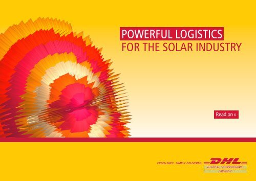 Download our Solar Energy Logistics brochure - DHL