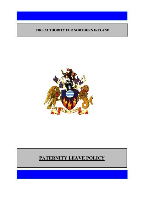 PATERNITY LEAVE POLICY - Northern Ireland Fire & Rescue Service