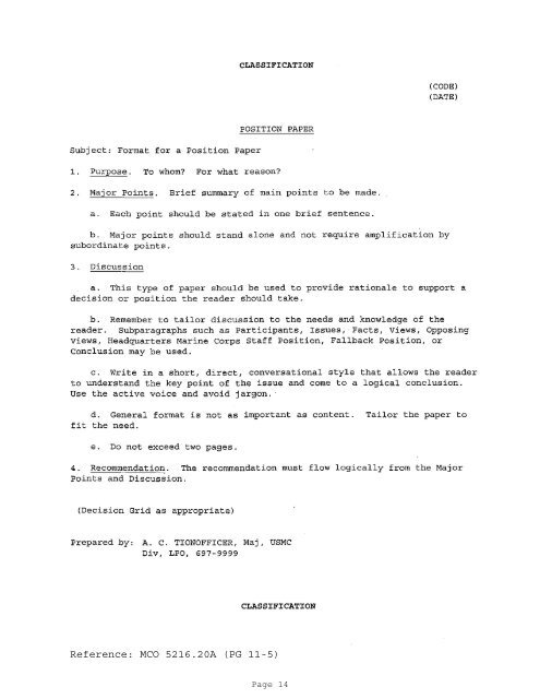 MCO 5216.20A 15 AUG 2013