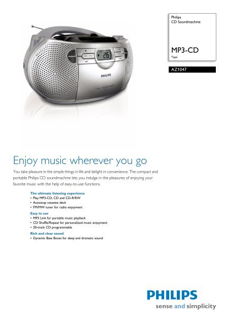 AZ1047/98 Philips CD Soundmachine