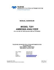 T200U-NOy ANALYZER - Teledyne API