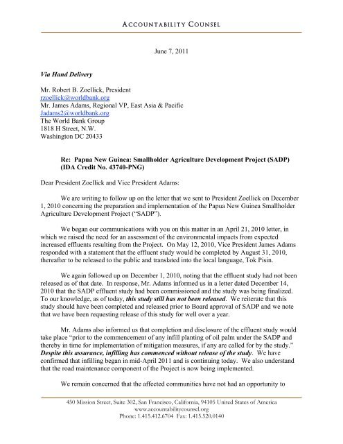 6.7.11-Letter-re-SAD.. - Accountability Counsel