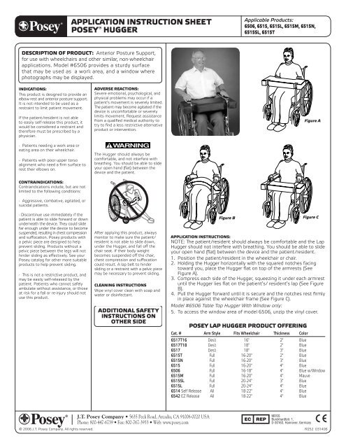 APPLICATION INSTRUCTION SHEET POSEY ... - Vitality Medical