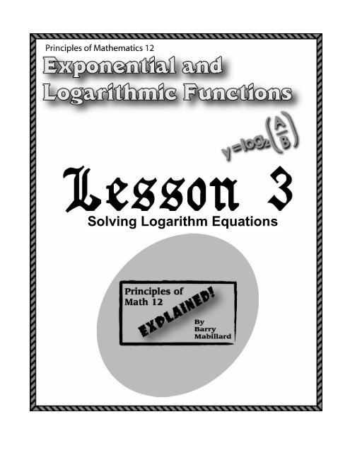 Barry Mabillard: Principles of Math 12: Explained! - Pure Math 30 ...