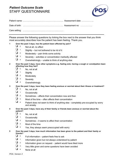 Staff questionnaire V2