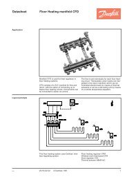 SETTING INSTRUCTIONS - Danfoss Randall