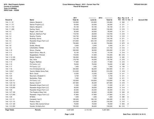 Town of COPAKE SWIS Code - Columbia County, New York